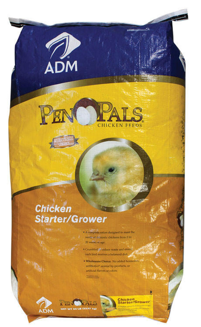PEN PALS® ADM CHICKEN STARTER/GROWER – 50 LB BAG – Pure Poultry Hub Ltd